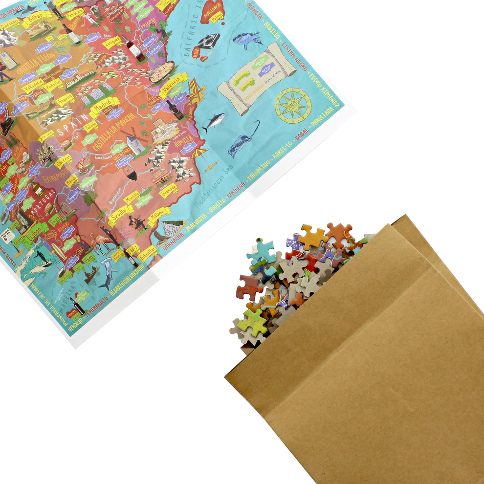 Wines of Spain and Portugal 1000 Piece Jigsaw Puzzle – All Jigsaw Puzzles