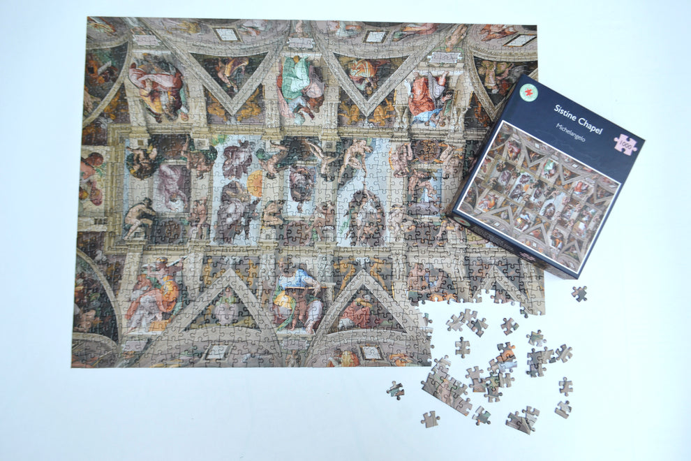 Sistine Chapel Ceiling by Michelangelo Jigsaw Puzzle - 1000 or 500 Pie ...