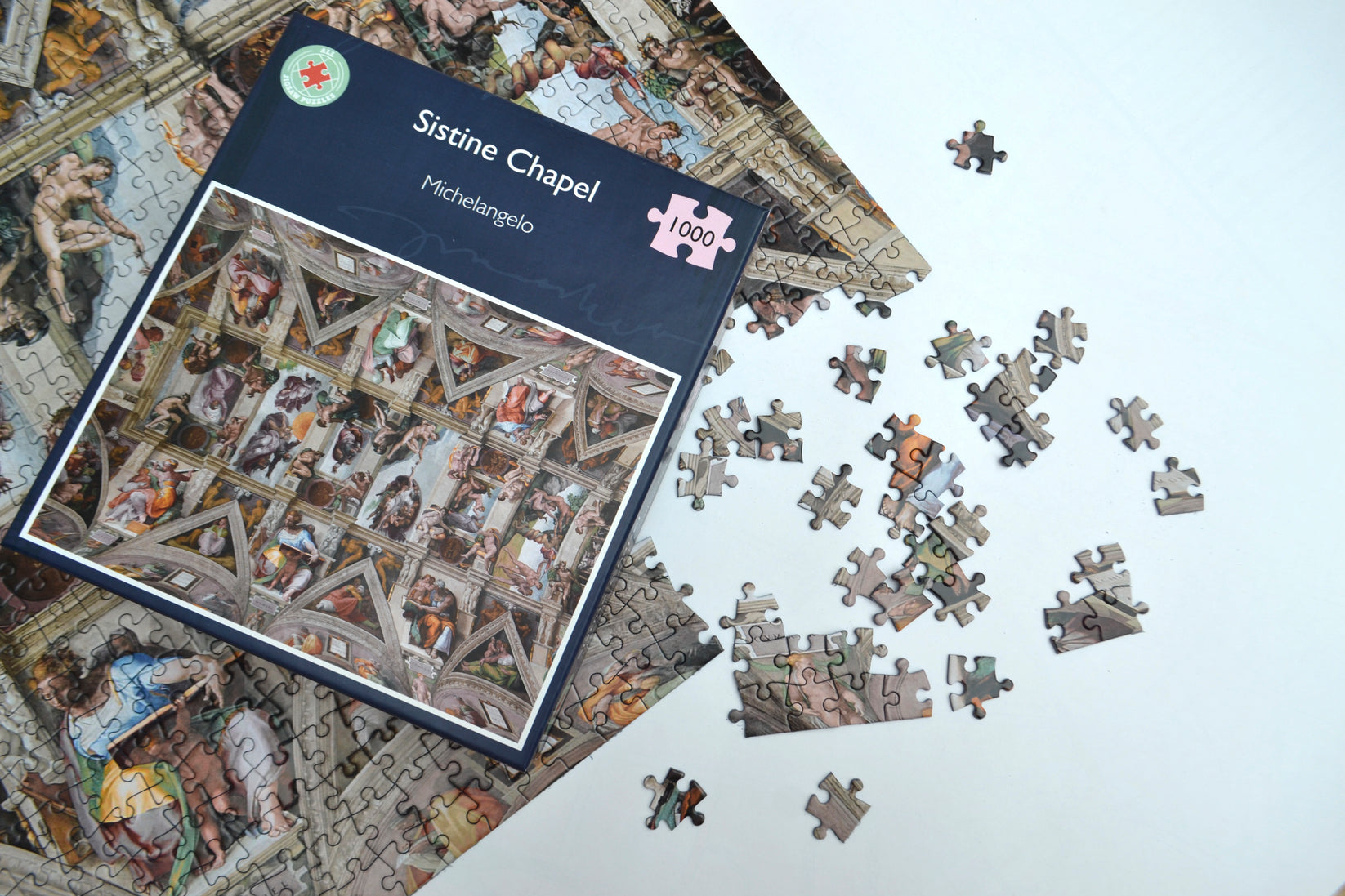 Sistine Chapel Ceiling by Michelangelo Jigsaw Puzzle - 1000 or 500 Pie ...
