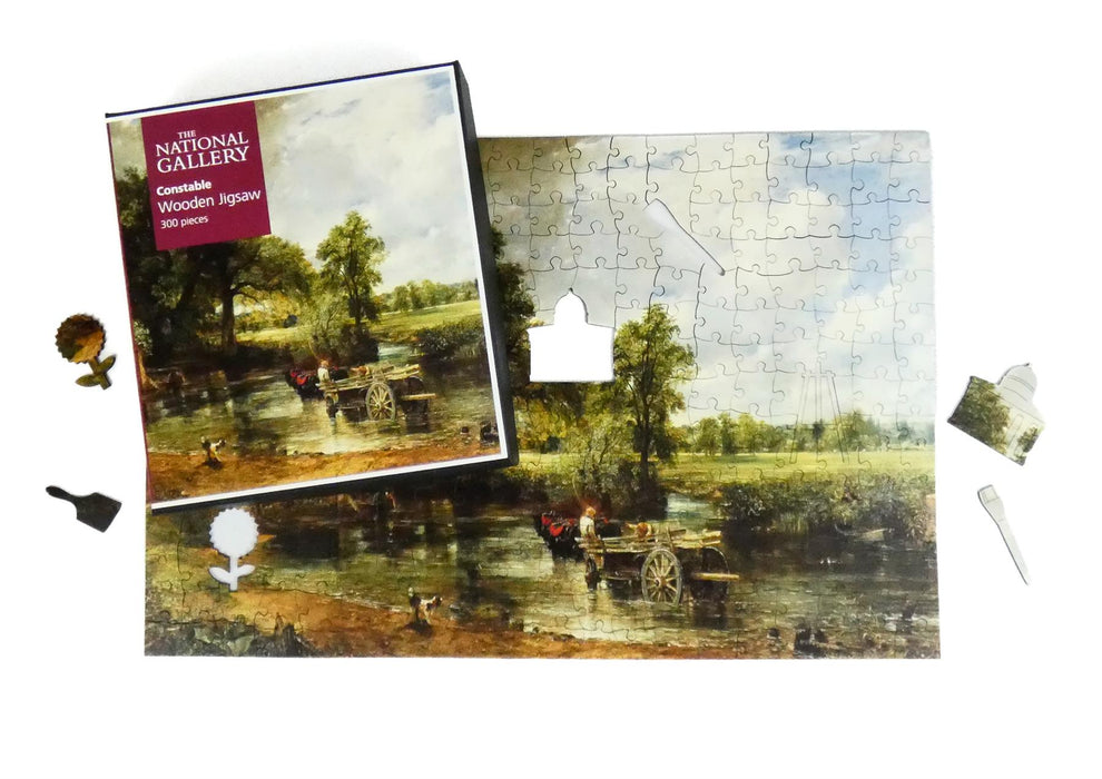 The Hay Wain - National Gallery 300 Piece Wooden Jigsaw Puzzle | All ...