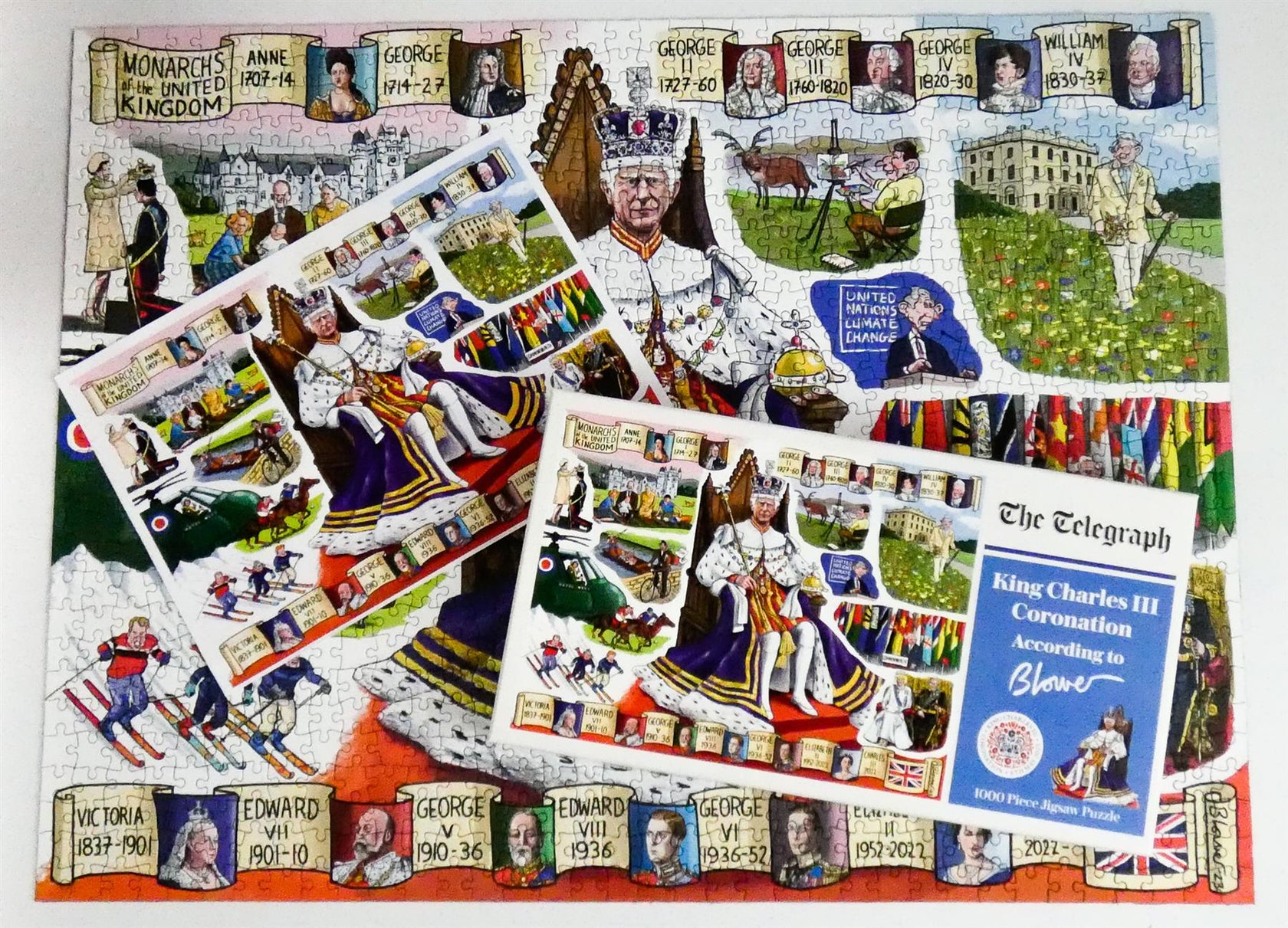 King Charles III Coronation According to Blower 1000 Piece Jigsaw ...