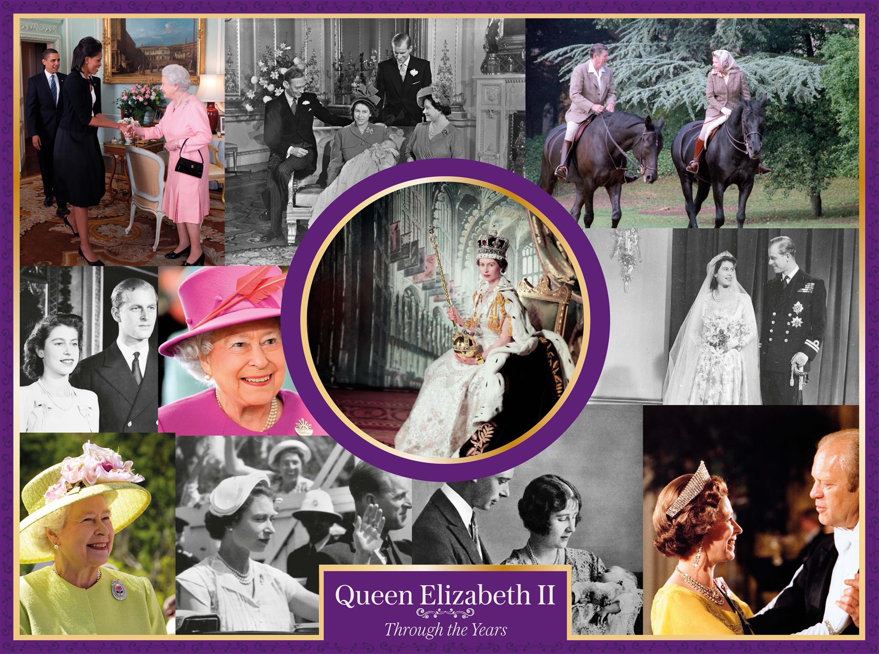 Queen Elizabeth II Through the Years 1000 Piece Jigsaw Puzzle – All ...