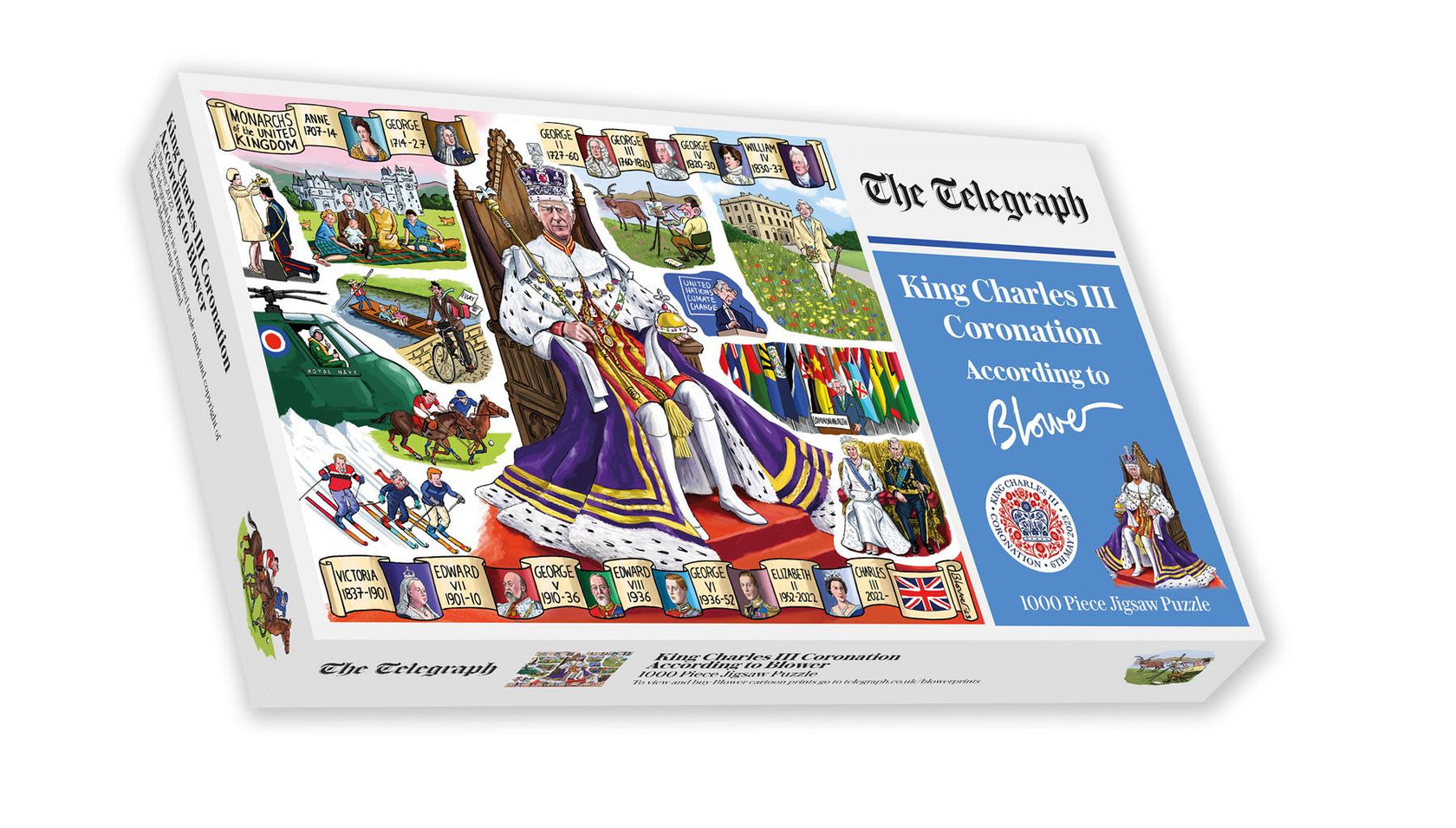 King Charles III Coronation According to Blower 1000 Piece Jigsaw ...