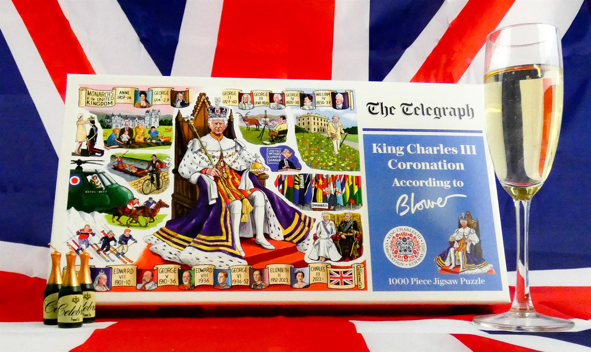 King Charles III Coronation According to Blower 1000 Piece Jigsaw ...
