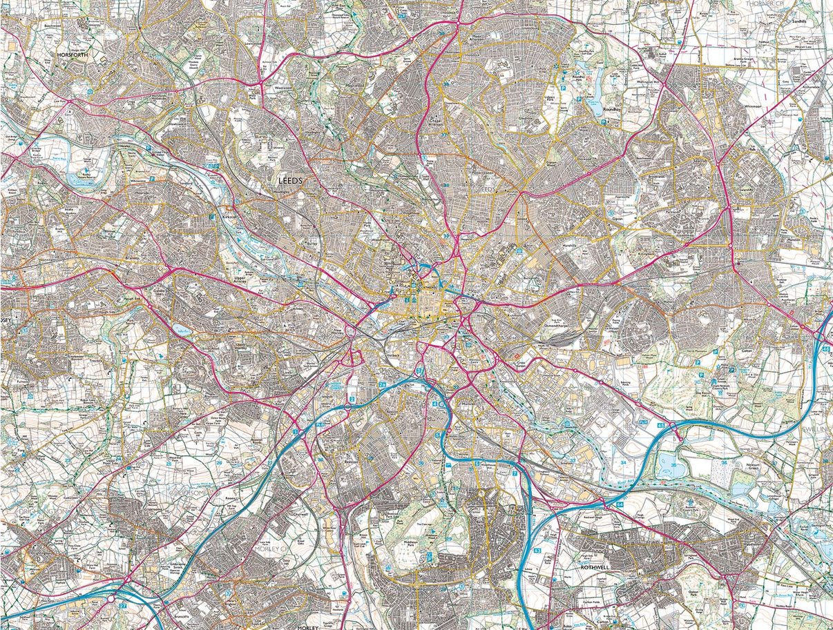 Leeds City Map 1000 Piece Jigsaw Puzzle – All Jigsaw Puzzles