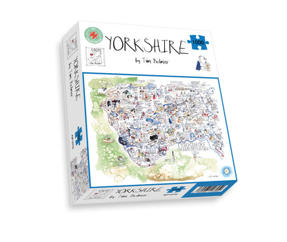 Map of Yorkshire - Tim Bulmer 1000 Piece Jigsaw Puzzle – All Jigsaw Puzzles
