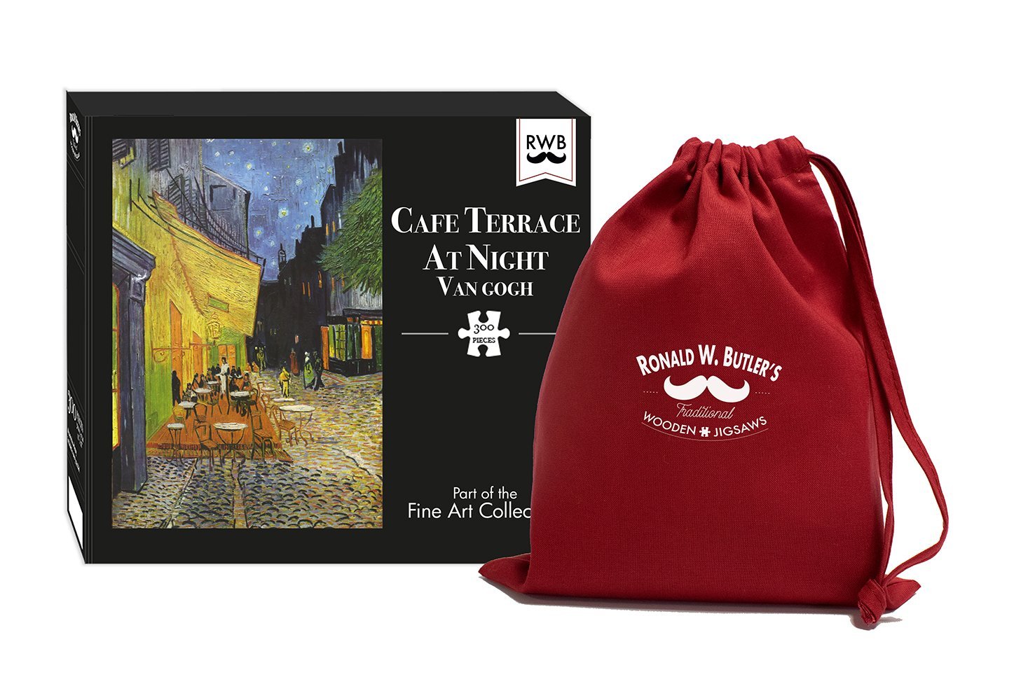 Cafe Terrace at Night by Van Gogh 300 Piece Wooden Jigsaw Puzzle – All ...