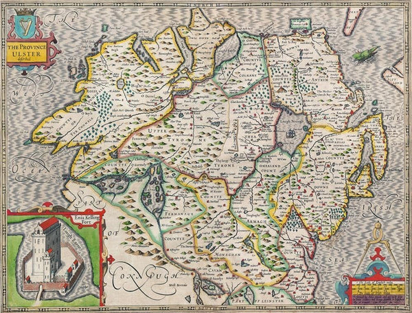 Ulster Historical Map 1000 Piece Jigsaw Puzzle (1610) – All Jigsaw Puzzles