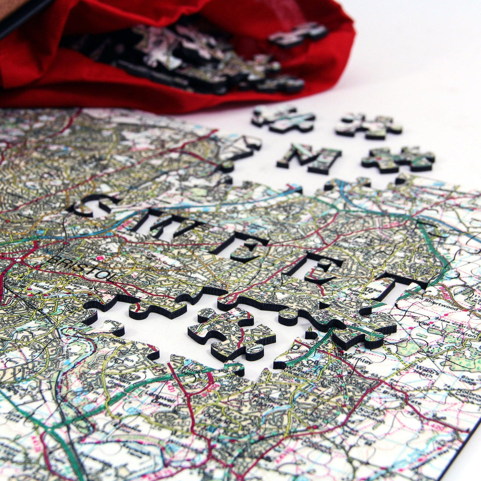 Hometown Wooden Map Jigsaw Puzzle – All Jigsaw Puzzles