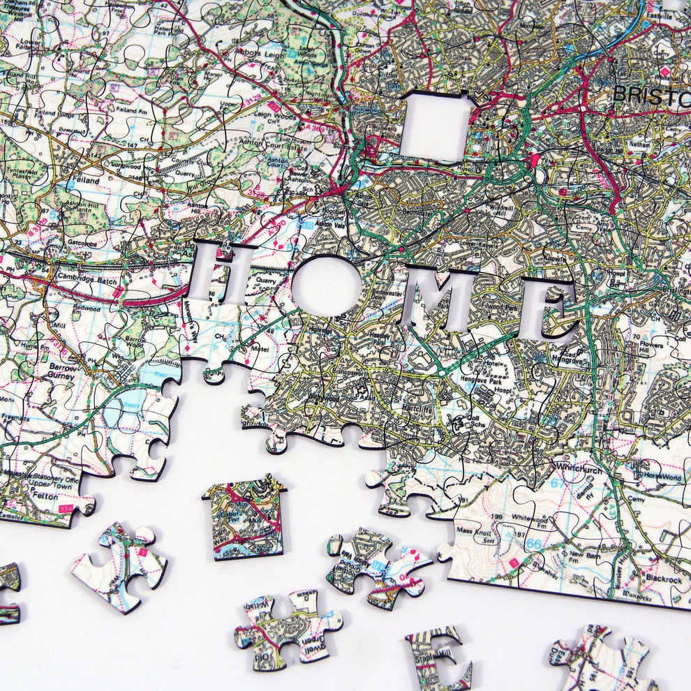 Hometown Wooden Map Jigsaw Puzzle – All Jigsaw Puzzles