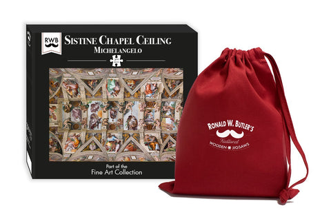 Sistine Chapel Ceiling by Michelangelo 300 Piece Wooden Jigsaw Puzzle ...